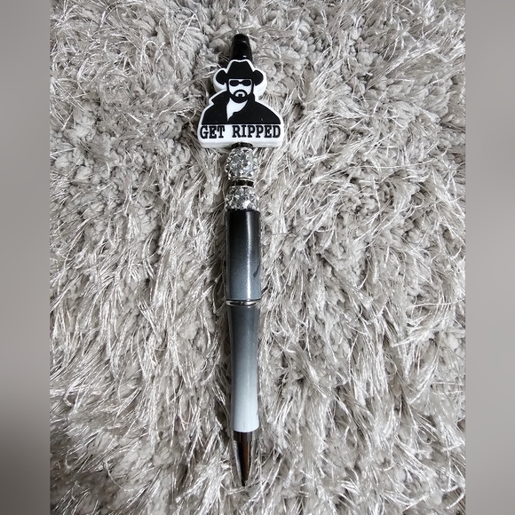 Hand Crafted | Office | Get Ripped Beaded Pen | Poshmark